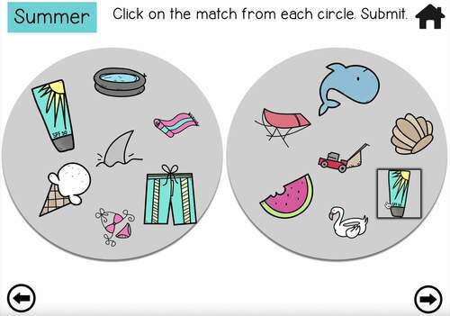 Summer Spot the Target Boom™ Cards | Summer Language Reinforcer Game