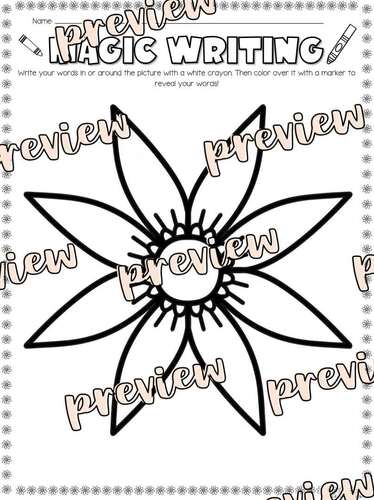 Spring Magic Writing Activity for Sight Word and Spelling Practice by ...