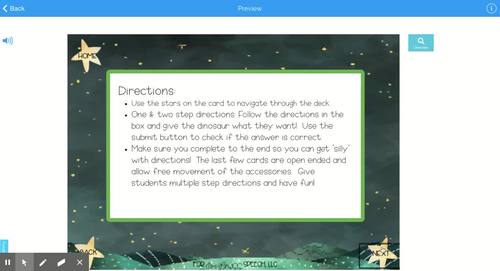 Following Directions Dinosaurs BOOM Cards™ NO Print by For Goodness ...