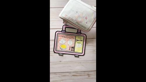 Primary Lunchbox Descriptive Writing Craftivity NO PREP Activity