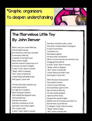Christmas Close Read- The Marvelous Little Toy, By John Denver- Grades 3-5