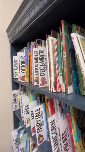 Bookshelf Divider Labels | 62 Monthly & Themed Classroom Library Labels