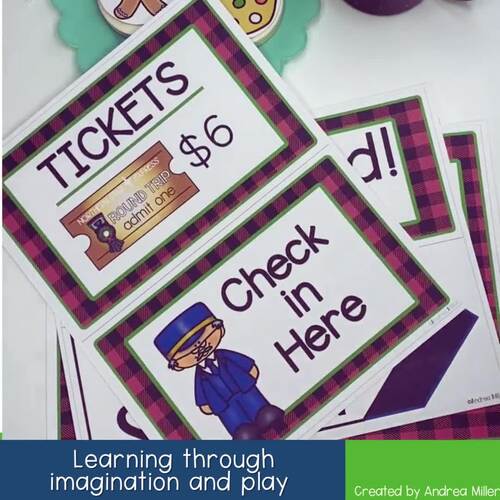 Christmas Dramatic Play Train Station | Winter Holiday Pretend Play ...