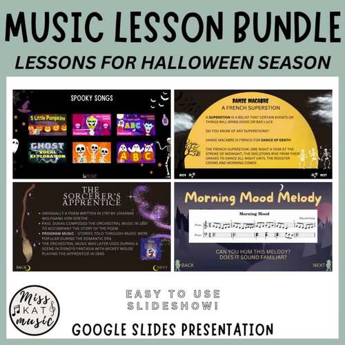 Halloween Music Lesson Bundle -Danse Macabre, In the Hall of the ...