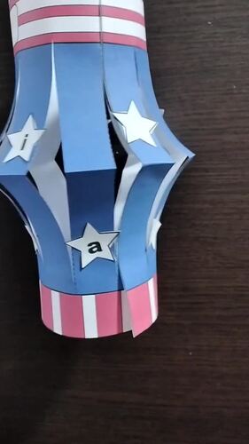 4th of July Lantern Name Craft Coloring Activity American Flag Lantern ...