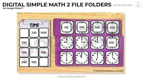 Digital Math File Folders Set 2 | (Digital File Folders for Special ...