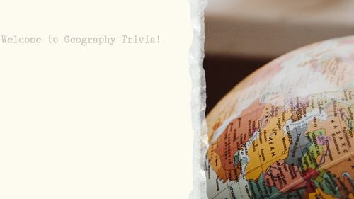 Geography Trivia | Full Editable Powerpoint Lesson! | Continents and Oceans