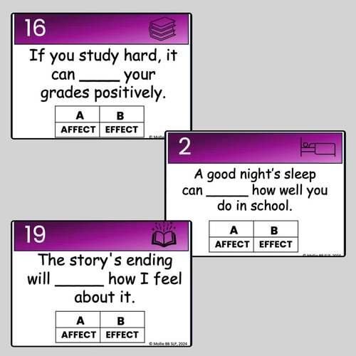 Commonly Confused Words Task Cards Exit Tickets ELA Speech 5th to High ...