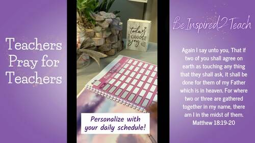 Teachers Pray for Teachers™ Inspired Instructional Planner (24 months ...
