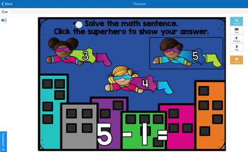 Subtraction Within 5 Fluency | Distance Learning | Boom Cards™ | TPT