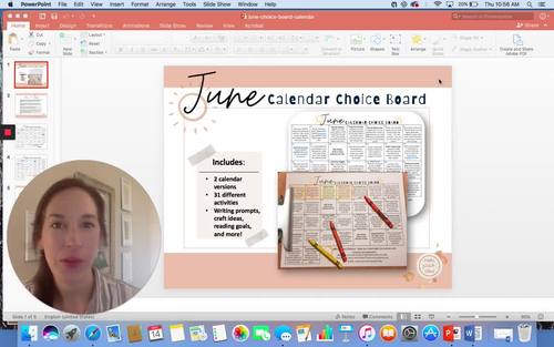 JUNE Creativity Calendar- Choice Board- Enrichment- Summer Fun | TPT