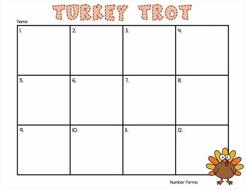 Turkey Math Review Pack | Number Forms, Comparing Numbers, Place Value ...