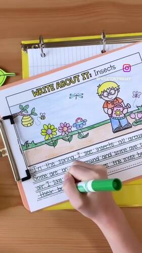 April Spring Easter Earth Day Writing Center Prompts Paper Activities ...