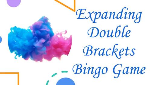 Expanding Double Brackets Bingo Game Activity by Worksheet Whisperer