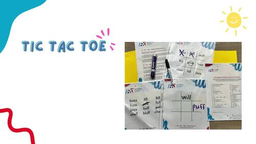 Multisensory Phonics Game | Orton Gillingham | oy | "Tic Tac Toe"
