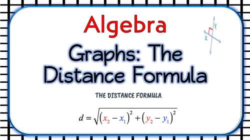 ALGEBRA: Distance Formula - TEACHER, STUDENT PACKETS (w/Animated ...
