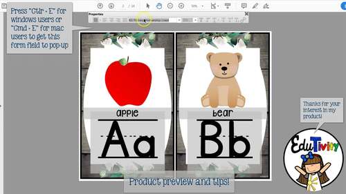 Eucalyptus Alphabet Posters {Version 2} by EduTivity | TPT