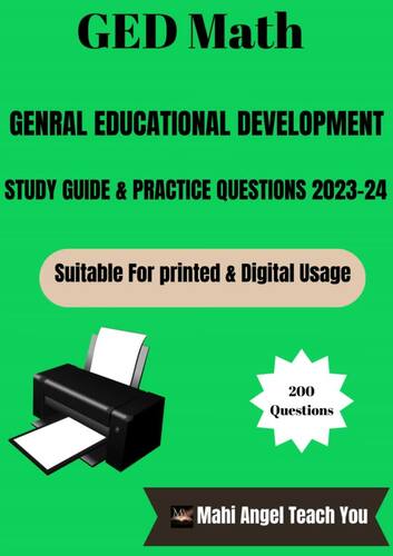 "GED Math General Educational Development Sudy Guide" by mahiangel ...