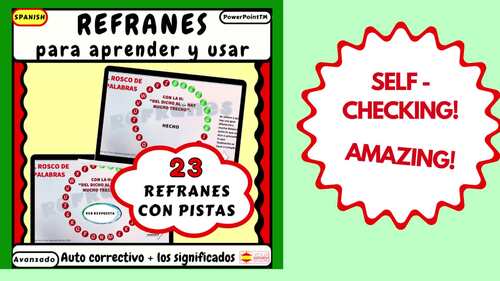 Refranes en Español | Famous Spanish Sayings | NoPrep Digital Game ...