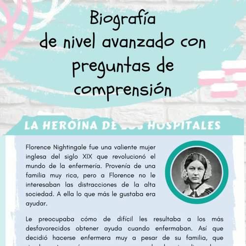 FLORENCE NIGHTINGALE - Women's History Month Biography Project - Spanish