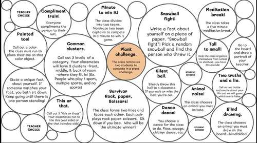 20 Fun Friday Activities: Digital Picker & Printable Dice Game | TPT