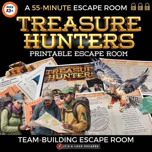 PRINTABLE Treasure Hunters - All Subjects Escape Room, Middle School ...
