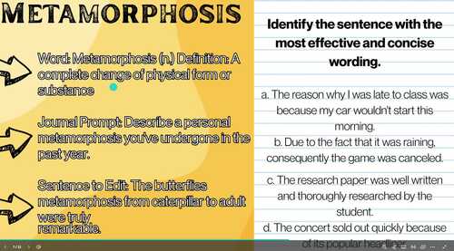 Daily Bell ringer Journal ACT SAT Prep 9-12 ELAR English Dual Credit