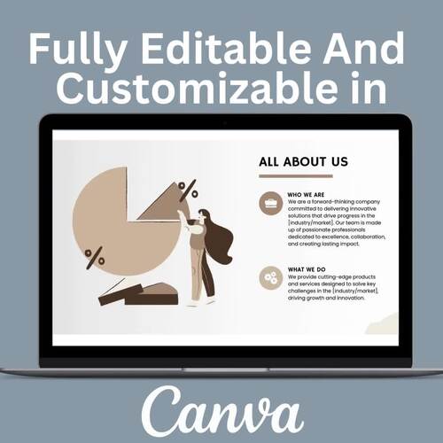 Business Plan Pitch Deck Editable Canva Template, Project Proposal