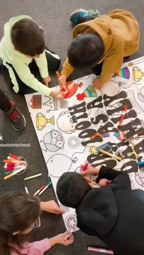 100th Day of School Collaborative Poster - 100 Days Smarter Coloring ...
