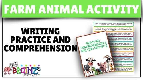 Farm Animals Picture and Writing Prompts for Narrative Writing by BRAINZe