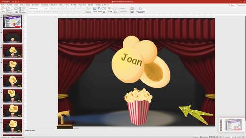 Popcorn Picker Random Name Generator | Editable PowerPoint Student Selector