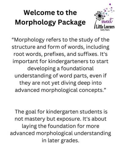 Morphology Mastery for K-1: Prefix & Suffix Learning | Science of Reading