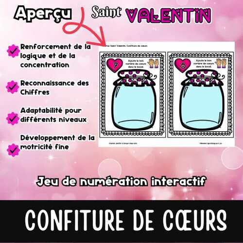 Saint Valentin. Confiture de cœurs by Nemoland - Apprentissage par le jeu