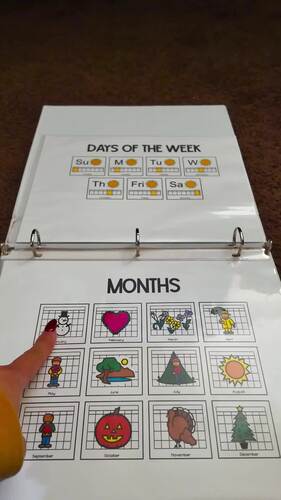 Circle Time Adapted Binder for Special Education | Morning Meeting Visuals