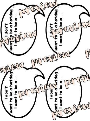 The Hallowiener Book Companion Writing Craft Activity for Halloween or ...