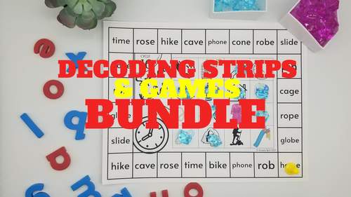 BUNDLE Fluency Decoding Strips + Game Puzzle 1st Grade | EL Skills ...