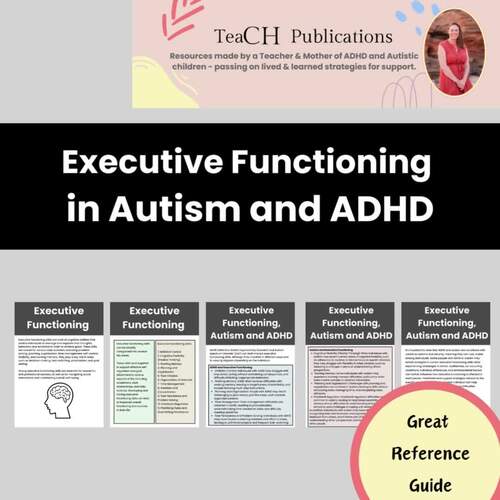 Executive Function Autism Helper ADHD Support Inclusive Classroom Parent Helper