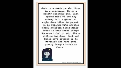 The Crazy Skeleton Story by Happy Learning Journey | TPT