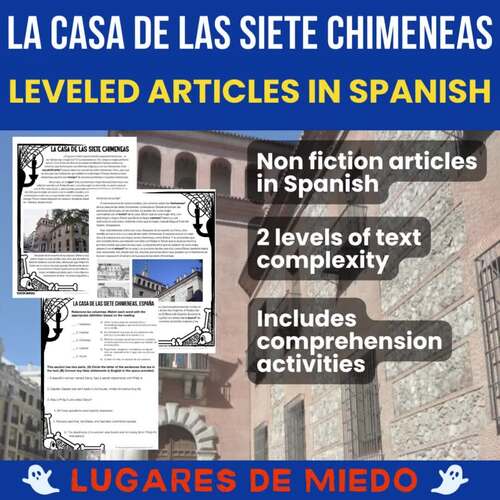 Lugares de miedo: La casa de las siete chimeneas sub plans | TPT
