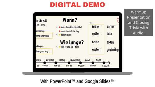 German Telling the Time Escape Room by Guten Tag Resources | TPT