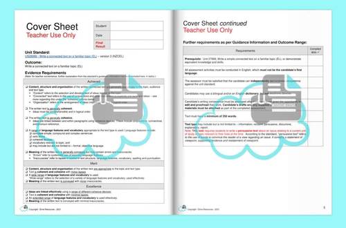 ESL - Write a Connected Text on a Familiar Topic by Drive Resources