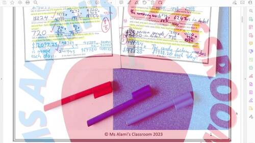 Multiplication Pre and Post Assessments Year 5 by Ms Alami's Classroom