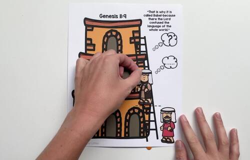 The Tower of Babel Bible Craft, Sunday School Craft by Heartprints for ...