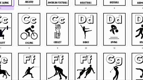 Sport Alphabet Word Wall, A-Z sports, Bulletin Board ideas, Alphabet ...