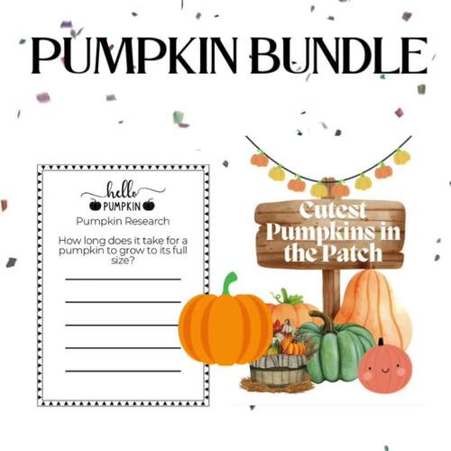 The Pumpkin Activity Bundle| Pumpkin Investigation| Pumpkin Coloring ...