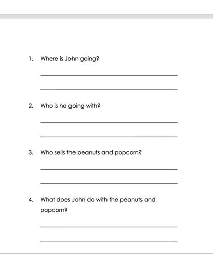 Reading Comprehension Passages Short Stories Questions Test Prep Study ...