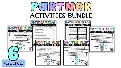 AVID Partner Icebreaker & Team-Building Activities Bundle | Speaking ...