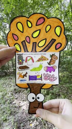 Fall Leaves Articulation Folding Surprise Craft by Jennie's Speech Room