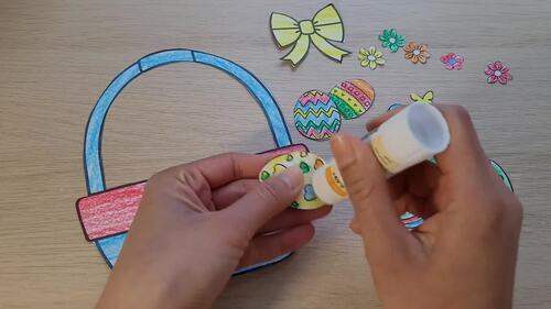 Easter craft Egg Basket, East craft, Egg Basket, Easter activity by ...