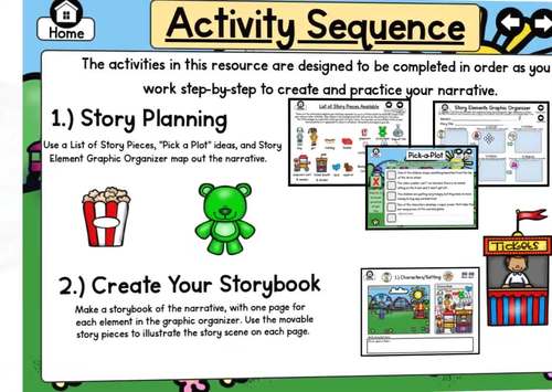 Build a Story Carnival | Story Writing & Narrative Retell | Boom Cards™